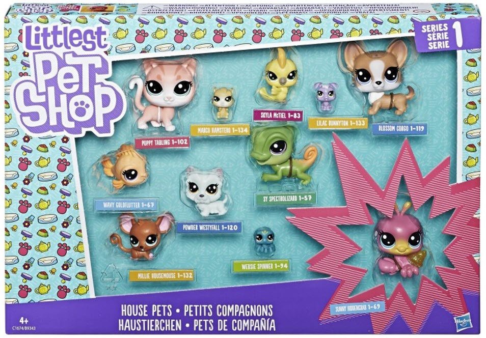 Набор фигурок Hasbro Littlest Pet Shop Lps Home Buddies Pack C1674 ...