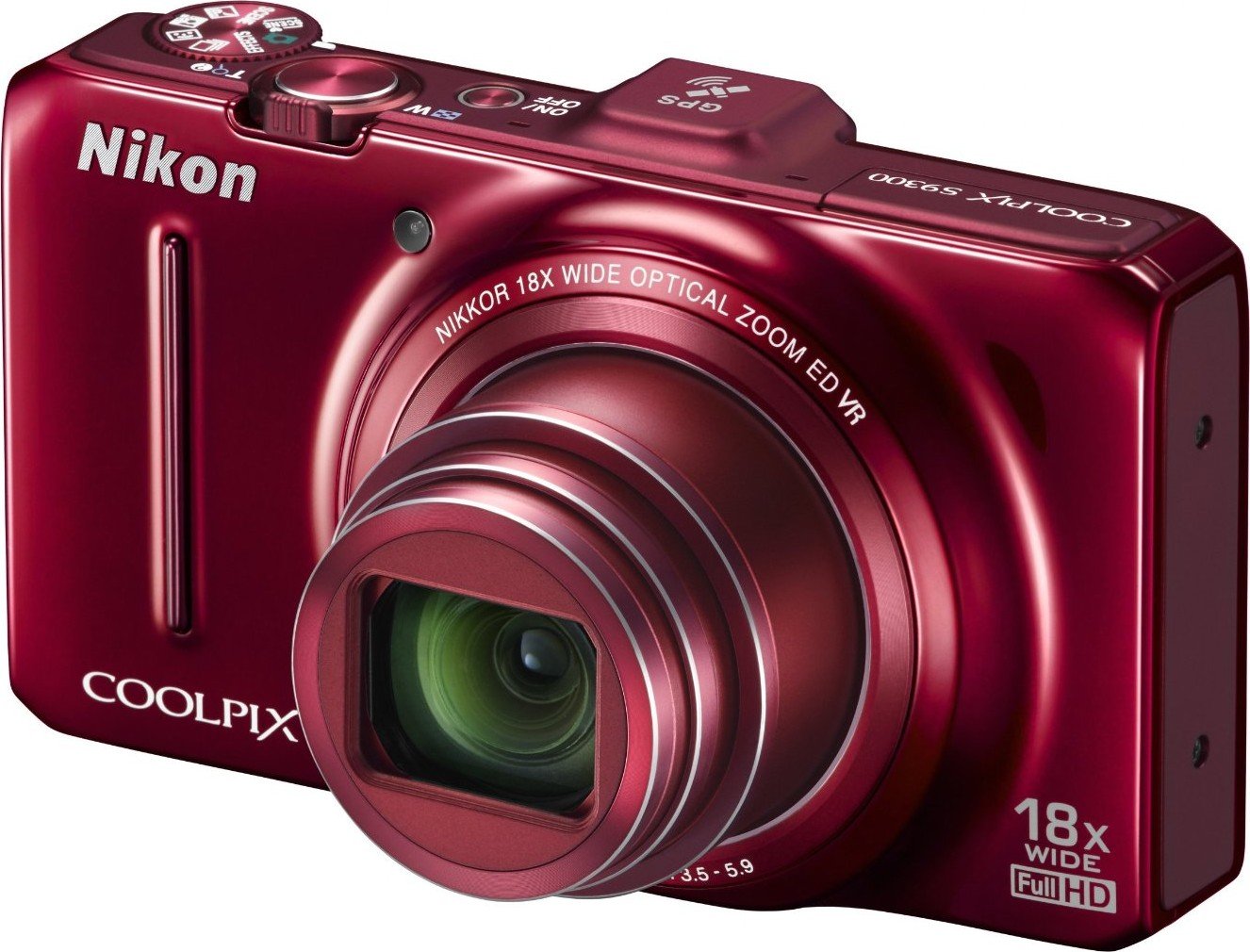 Цифровая фотокамера Nikon Coolpix S9300 Red купить | ELMIR - цена ...