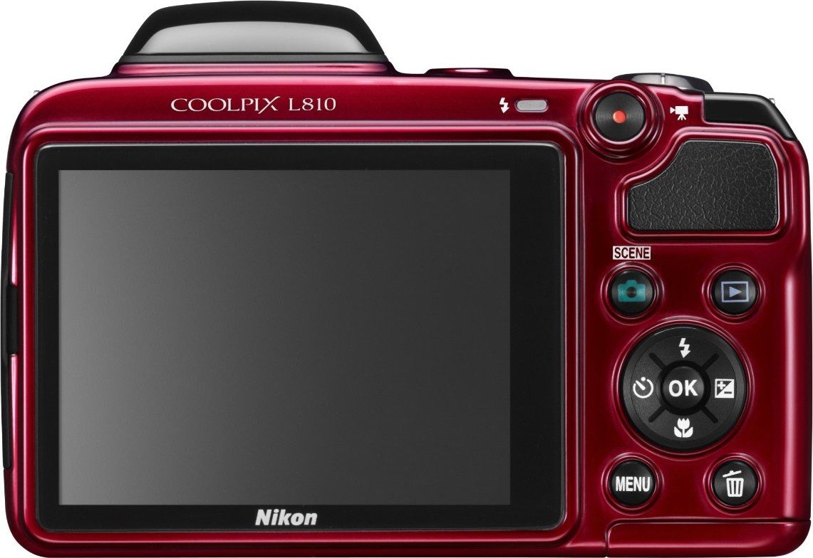 Цифровая фотокамера Nikon Coolpix L810 Red купить | ELMIR - цена ...