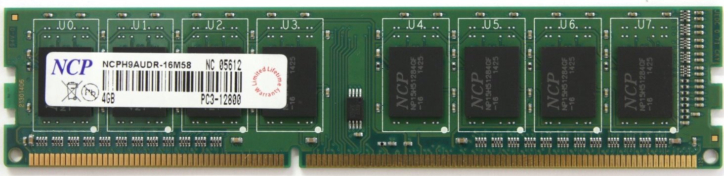 Модуль памяти NCP DDR3 4GB 1600MHz (H9AUDR-16M58) купить | ELMIR - цена ...