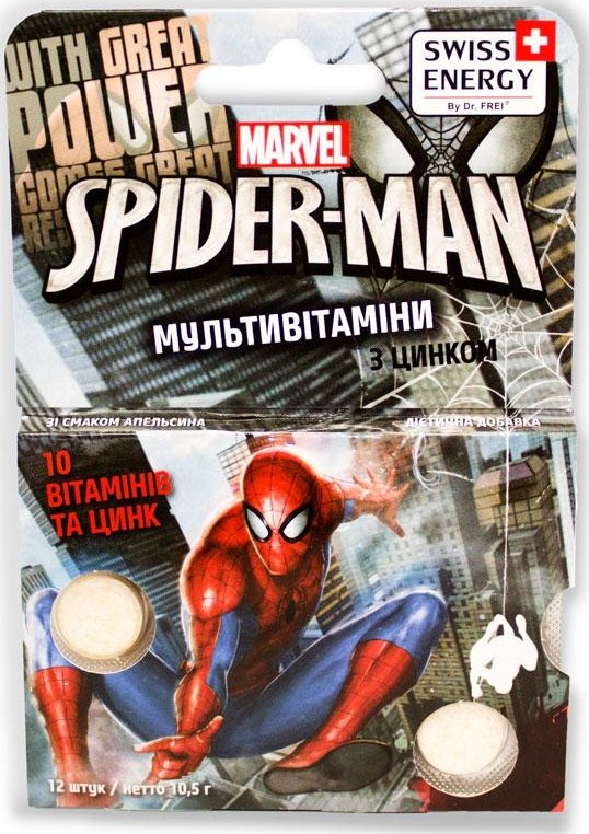 Витамины жевательные Swiss Energy Multivitamins Spider-Man №12 купить ...