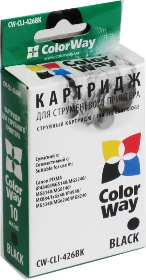 Картридж ColorWay Canon CLI-426 black (With Chip) (CW-CLI-426BK) купить ...