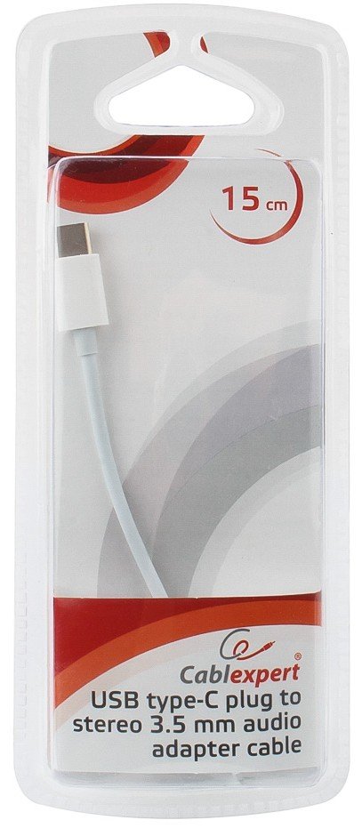 Адаптер USB Type C -> Audio 3.5mm Cablexpert White (CCA-UC3.5F-01-W ...
