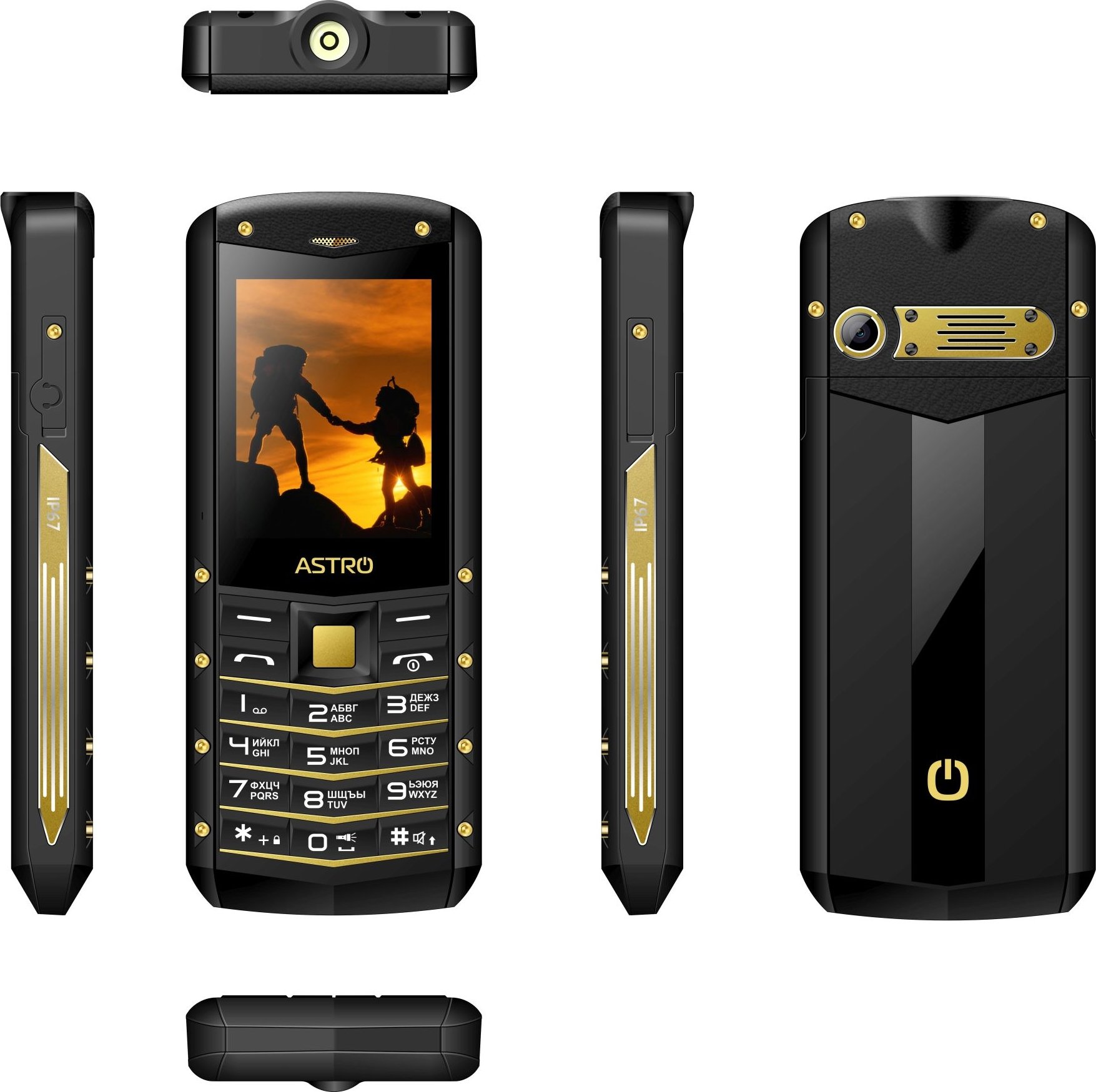 Мобильный телефон Astro B220 Black/Gold купить | ELMIR - цена, отзывы ...