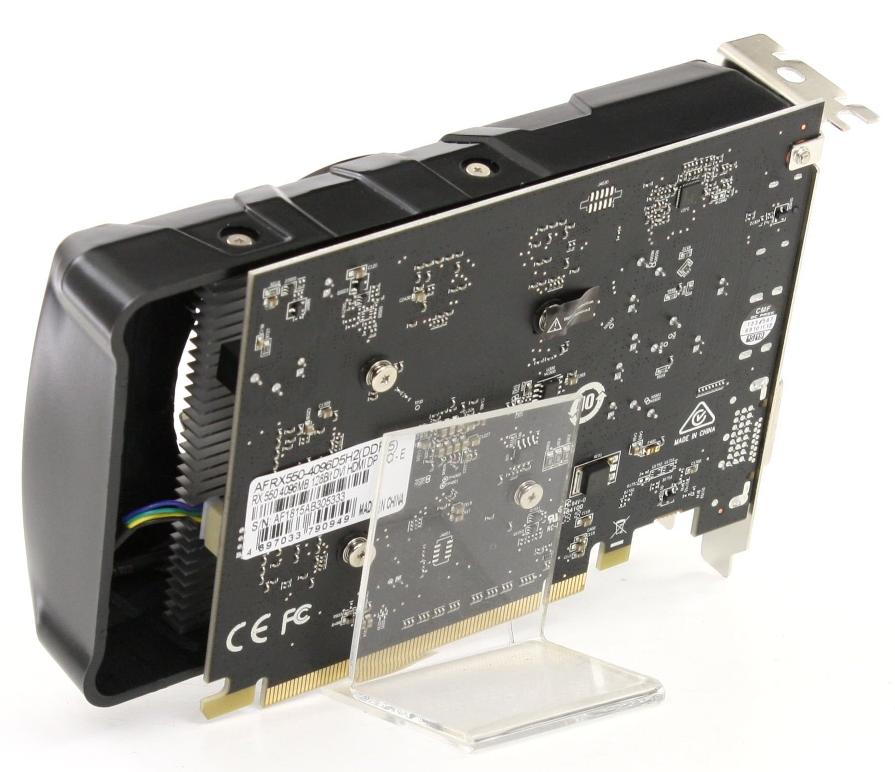 Видеокарта Afox PCI-E Radeon RX 550 4GB DDR5 (AFRX550-4096D5H2 ...