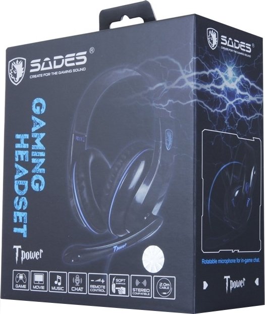 Наушники Sades SA-701 Black/Blue купить | ELMIR - цена, отзывы ...