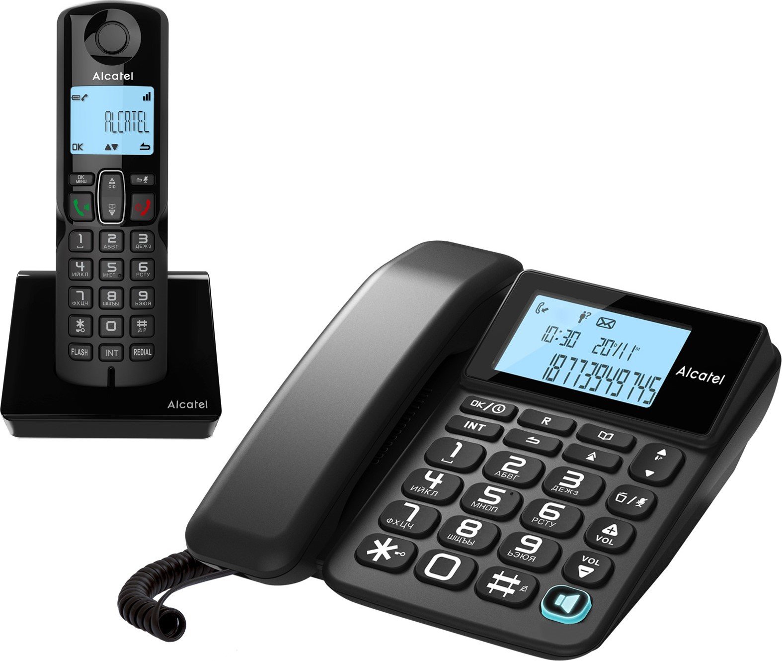 Радиотелефон DECT Alcatel S250 Combo RU Black (ATL1418958) купить ...