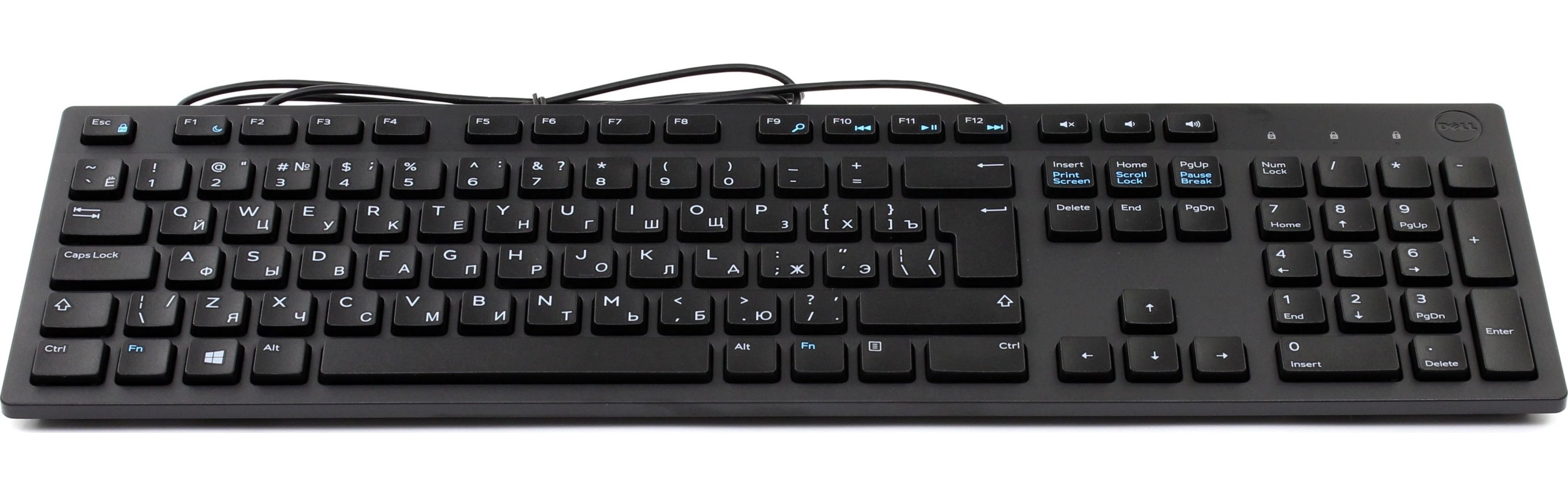 Клавиатура Dell KB216 Multimedia Keyboard RU Black (580-ADGR) купить ...