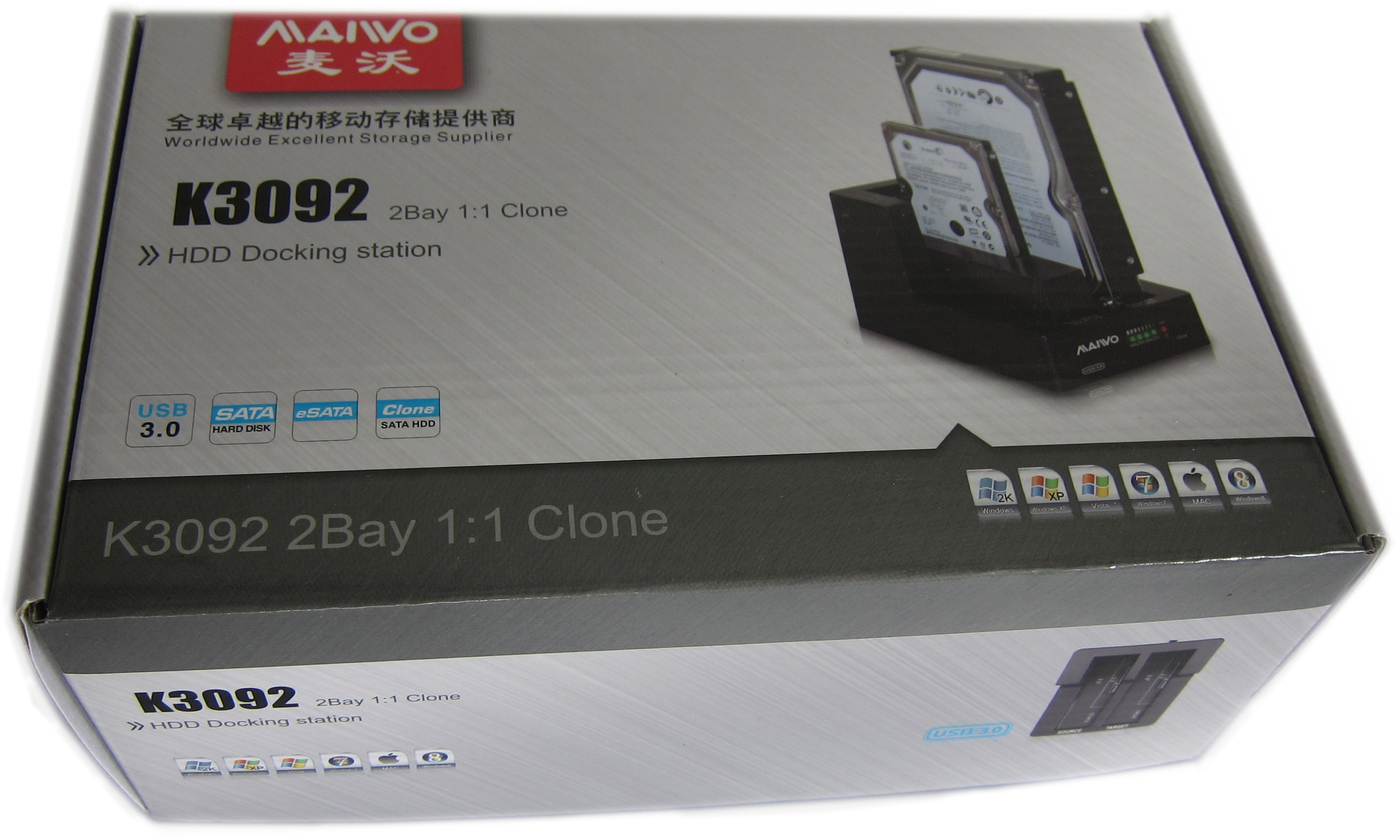 Док-станция для SSD/HDD 2.5"/3.5" USB3.2 Gen1 Maiwo K3092-U3S Black SATA купить | ELMIR - цена ...
