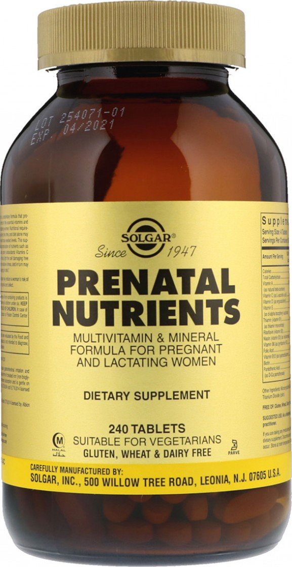 Комплекс Solgar Prenatal Nutrients для беременных 240 таб (SOL02273 ...