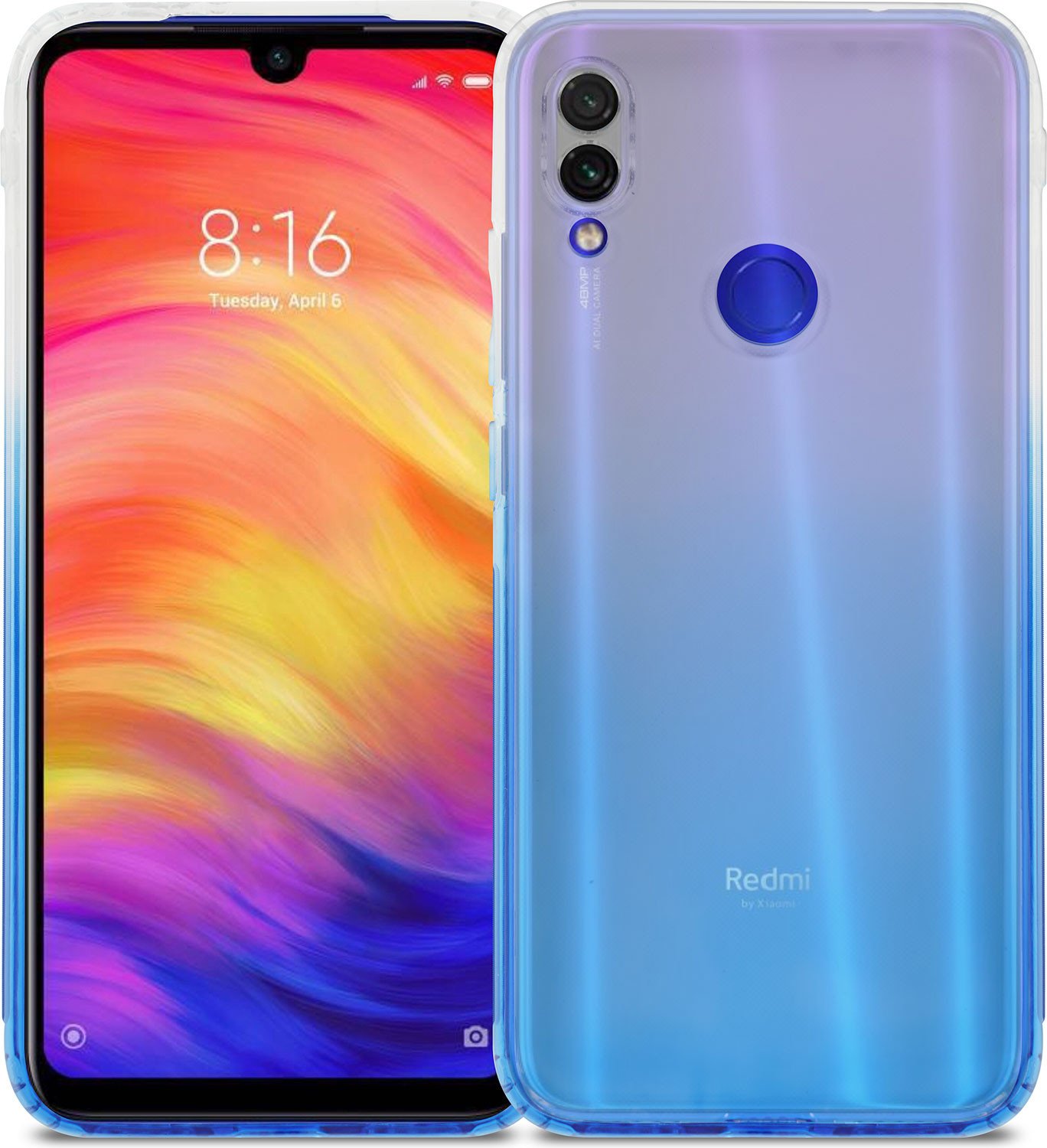 Чехол для Xiaomi Redmi Note 7 DEF Gradient TPU Blue купить | ELMIR ...