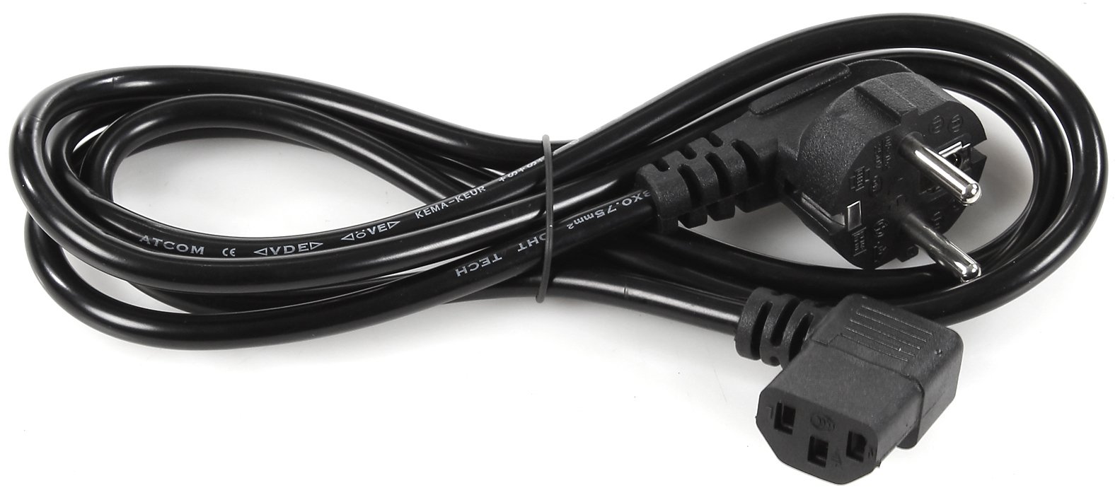 Кабель питания Atcom 1 8 м 90 градусов 15270 купить Elmir цена отзывы характеристики