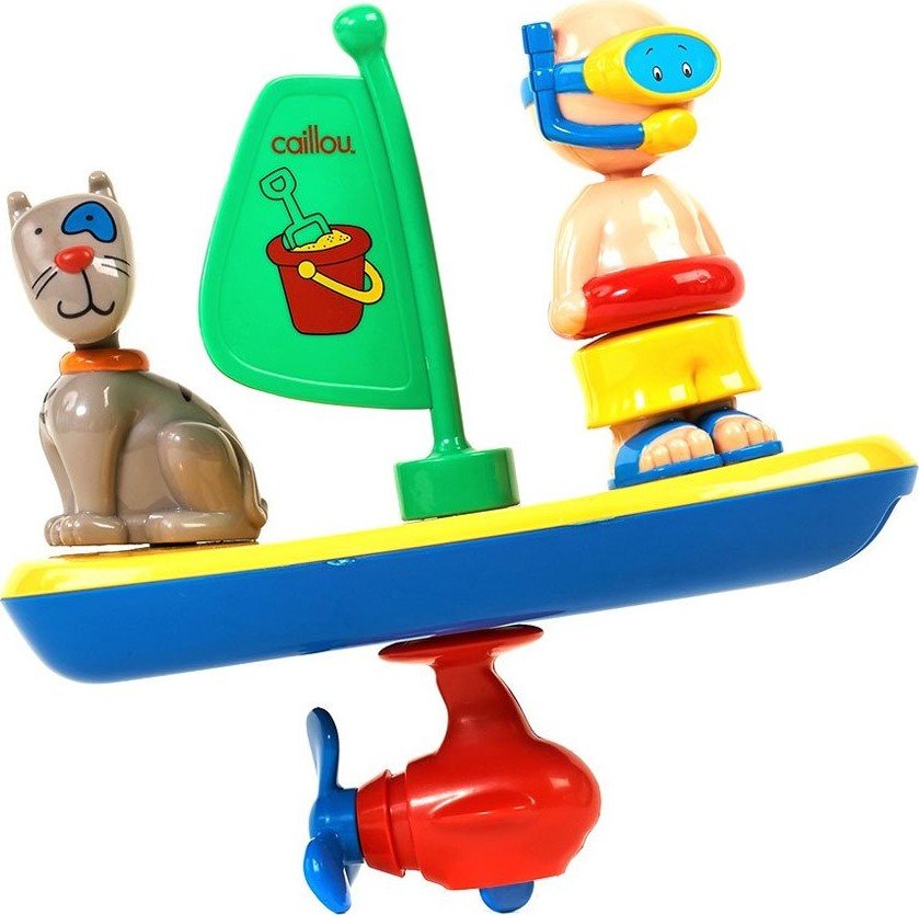 Игрушка для ванны Caillou Парусник, водолаз и кот (400-CA-124) купить ...