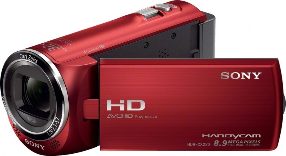 Цифровая видеокамера Sony Handycam HDR-CX220E Red купить | ELMIR - цена ...