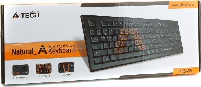 Клавиатура A4Tech KRS-85 Black PS/2 купить | Elmir - цена, отзывы, характеристики