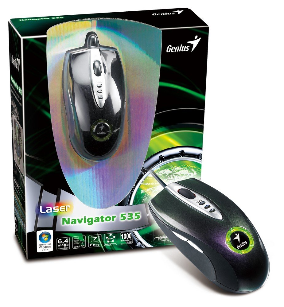 Мышь Genius Navigator 535 Laser Black USB (31011059100) купить | ELMIR ...
