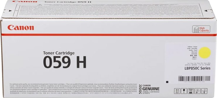 Картридж Canon CRG059HY Yellow (3624C001) купить | ELMIR - цена, отзывы, характеристики