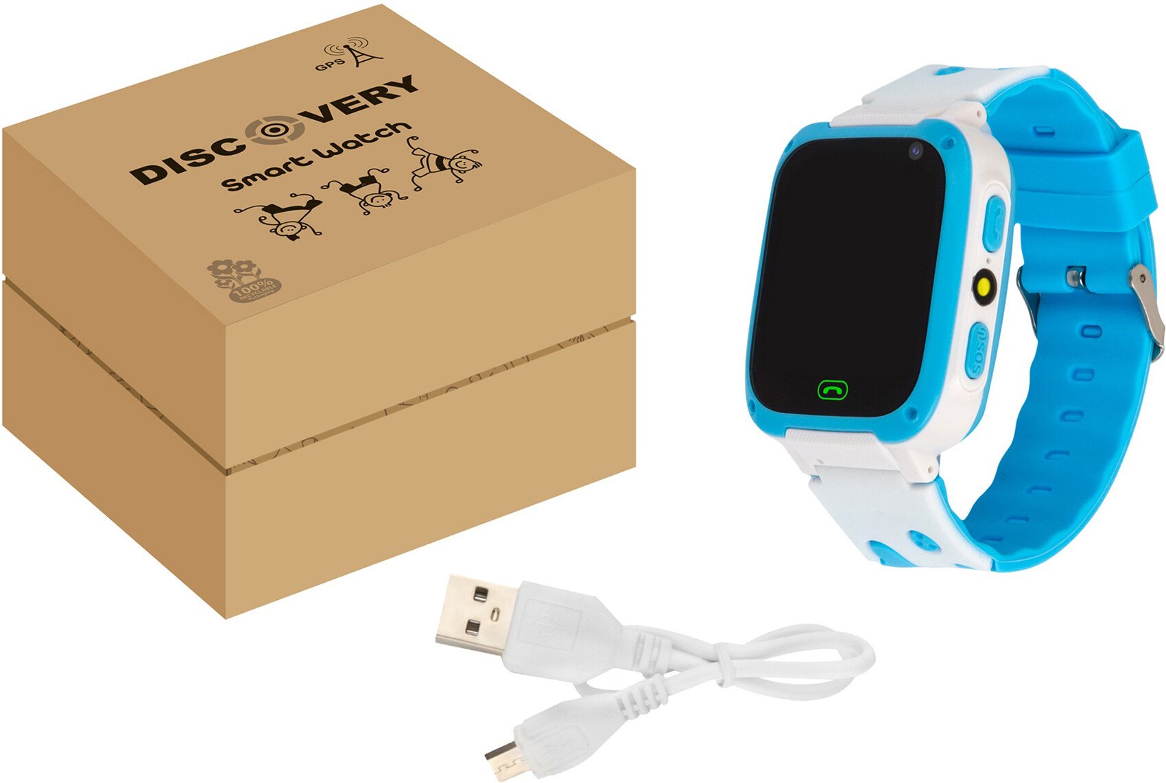 Детские часы Discovery iQ4800 Camera LED Light Blue купить | ELMIR ...