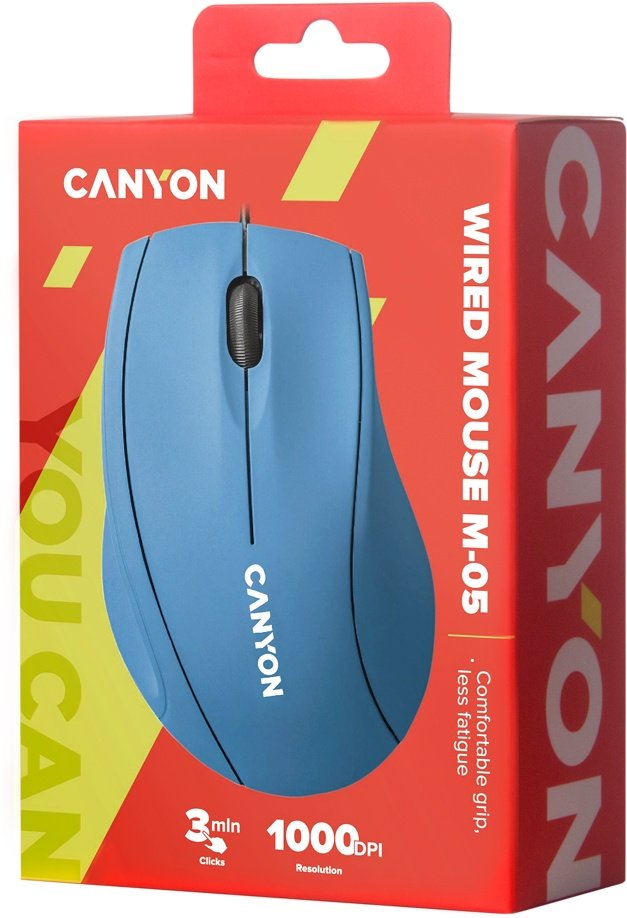 Мышь Canyon CNE-CMS05BX Light Blue купить | ELMIR - цена, отзывы ...