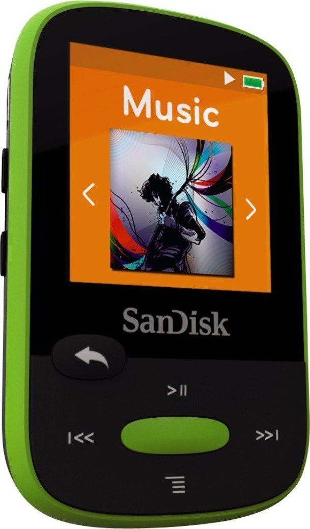 MP3 плеер 8Gb SanDisk Sansa Clip Sport Lime (SDMX24-008G-G46L) купить ...
