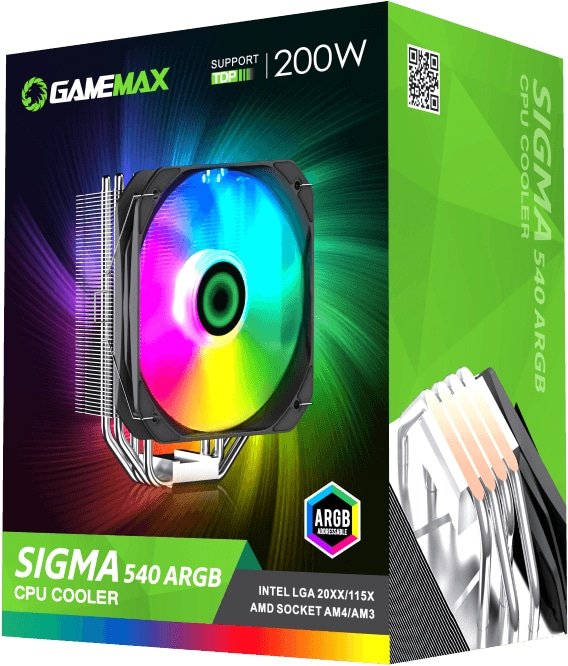 Кулер для процессора Gamemax Sigma 540 ARGB купить | ELMIR - цена ...