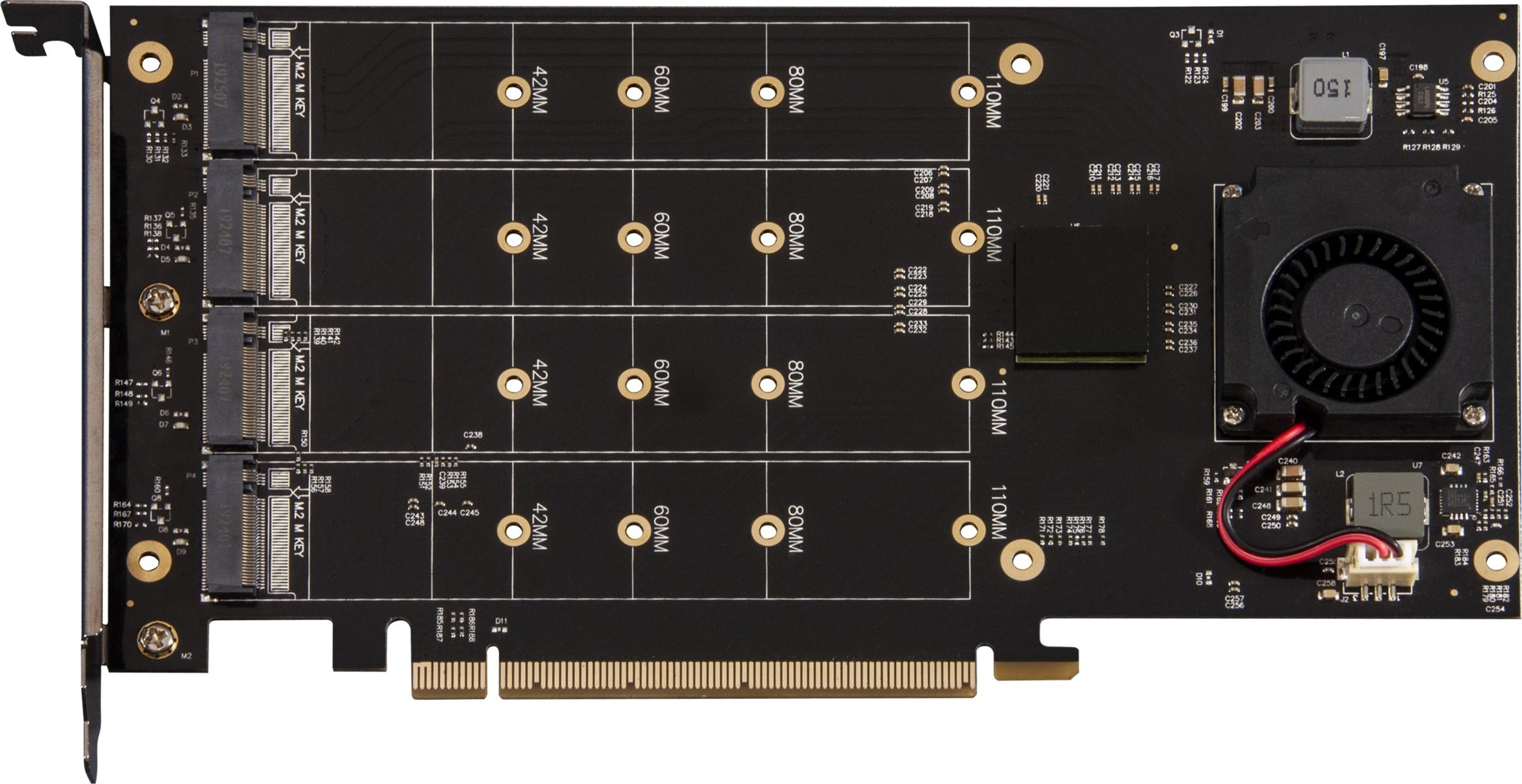 Контроллер PCI-E Frime PLX8747 4xM.2 M Key (ECF-PCIEtoSSD013) купить ...