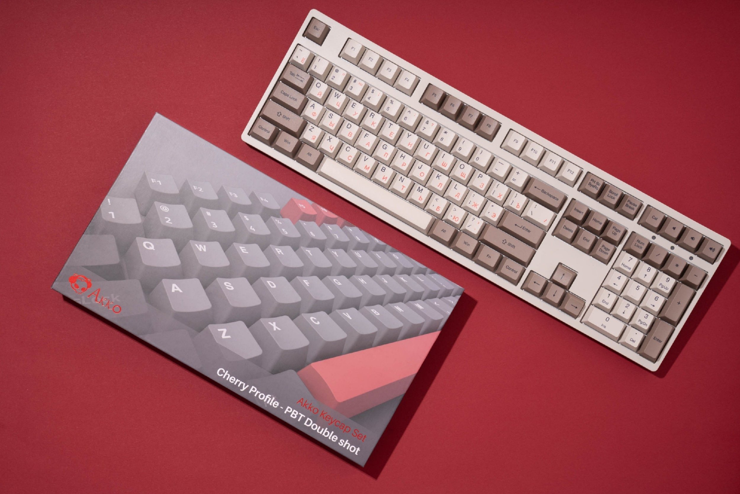 Набор кейкапов Akko Grey Parrot Fullset Keycaps EN (AKEYPCAPS_GP ...