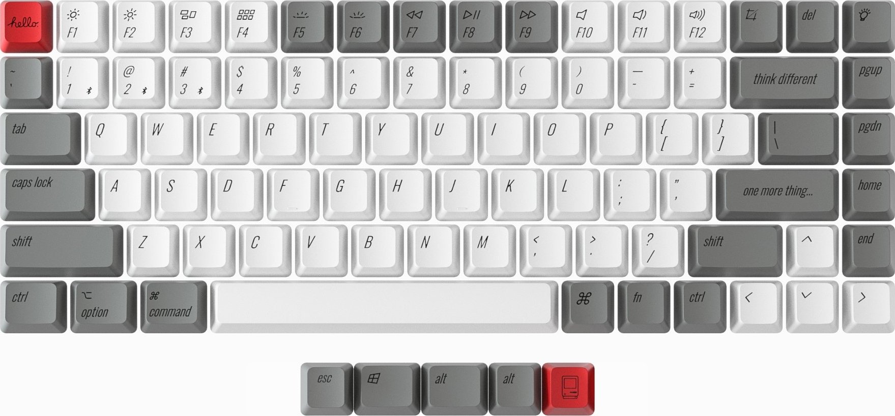 Клавиатура Keychron K2 Gateron G PRO Red WL UA Retro (K2K1_KEYCHRON ...