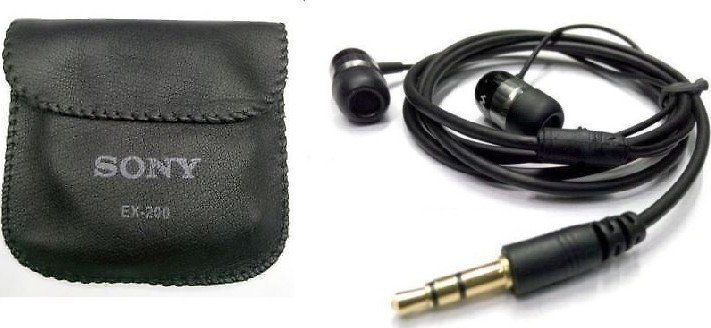 Наушники Sony EX-200 Black купить | ELMIR - цена, отзывы, характеристики