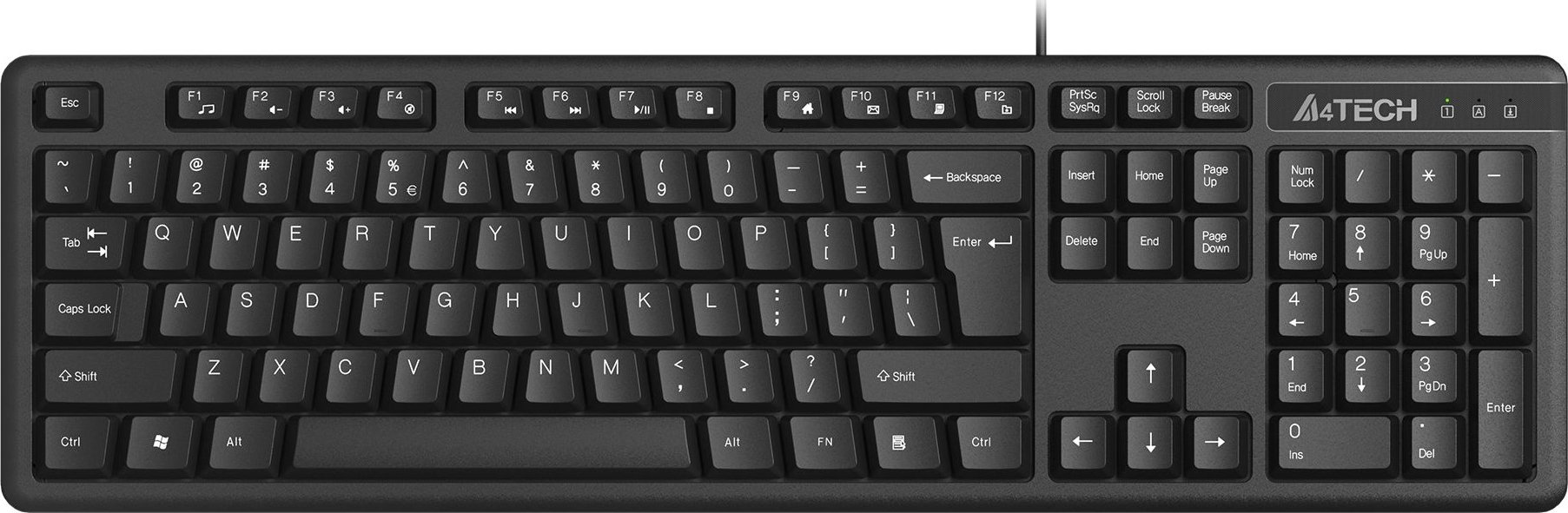 Клавиатура A4Tech KKS-3 USB Black купить | Elmir - цена, отзывы ...