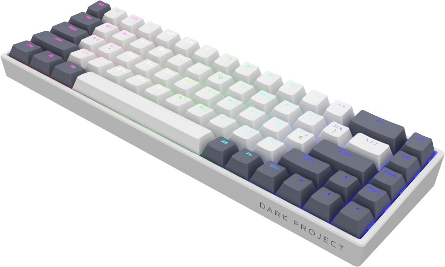 Клавиатура Dark Project KD68B PBT Mech. g3ms White/Dark Blue ENG/UA (KB ...