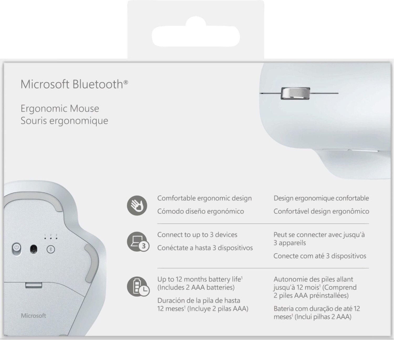 Мышь Microsoft Ergonomic BT White (222-00024) купить | ELMIR - цена ...