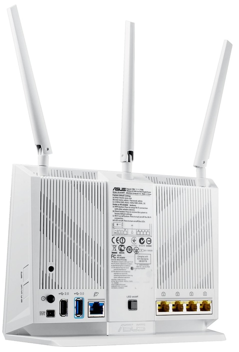 Роутер Asus RT-AC68U W AiMesh купить | ELMIR - цена, отзывы, характеристики