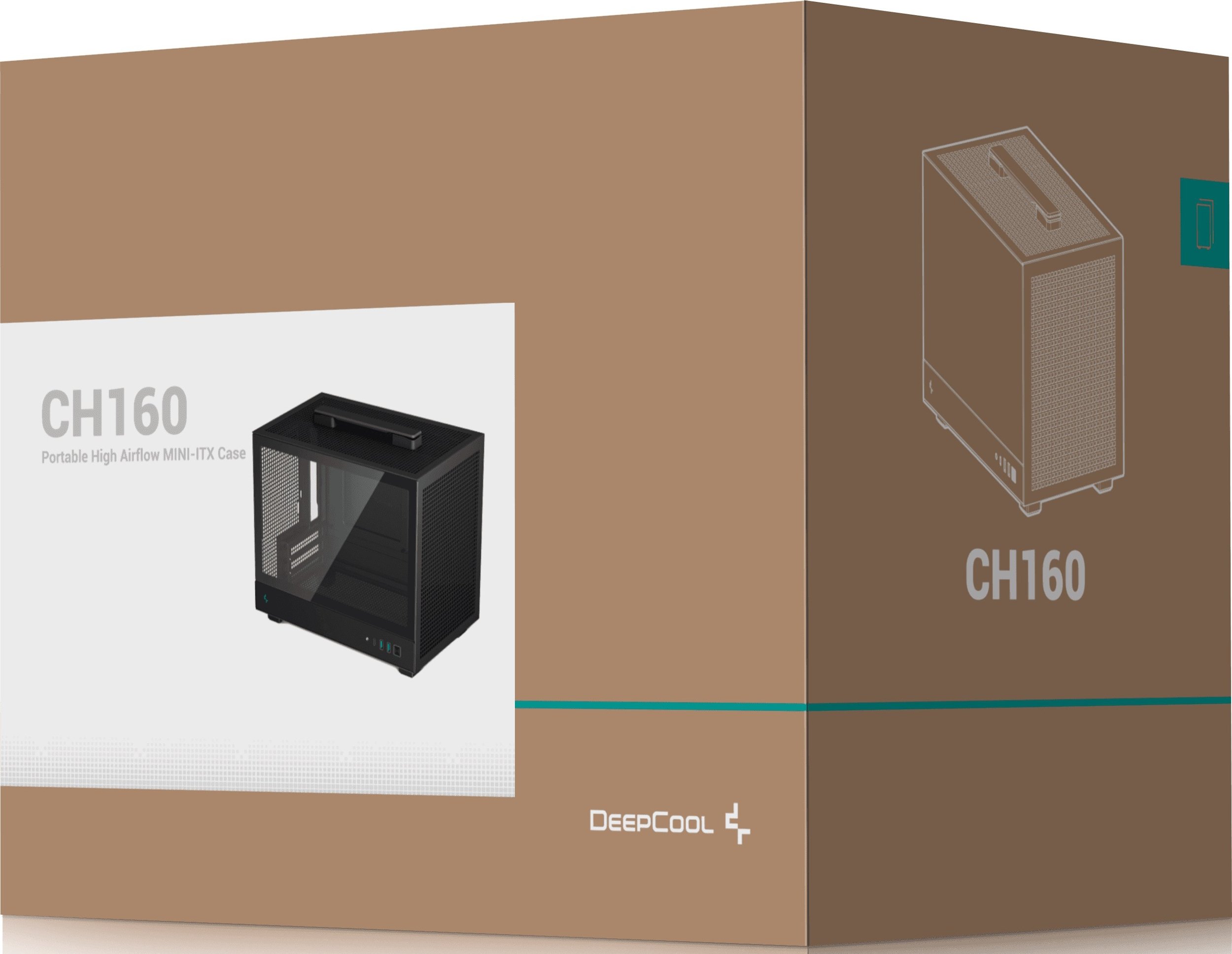 Корпус DeepCool CH160 б/БП Black (R-CH160-BKNGI0-G-1) купить | Elmir ...