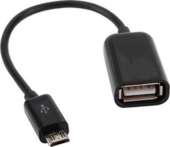 Кабель Otg Usb2 0 Af Micro Usb Lapara 0 16 м Black La Uafm Otg Black