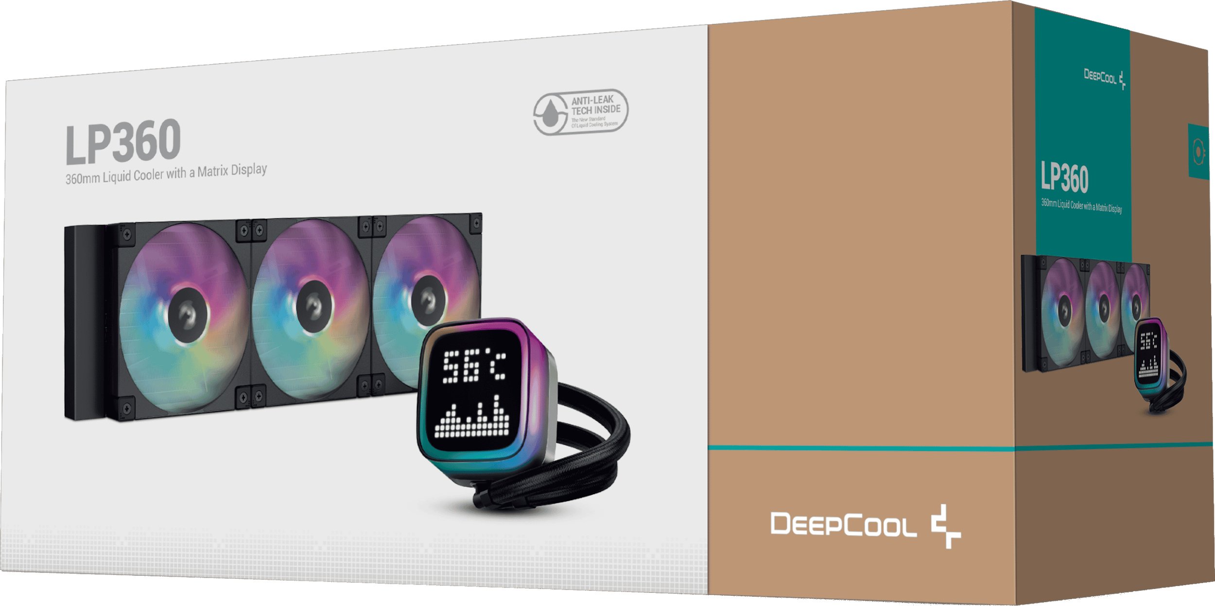 Водяное охлаждение Система водяного охлаждения DeepCool LP360 ARGB ...