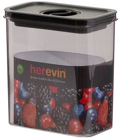 Харчовий контейнер Herevin Canister-Vacuum Lid-White-Black 1.8 л ...