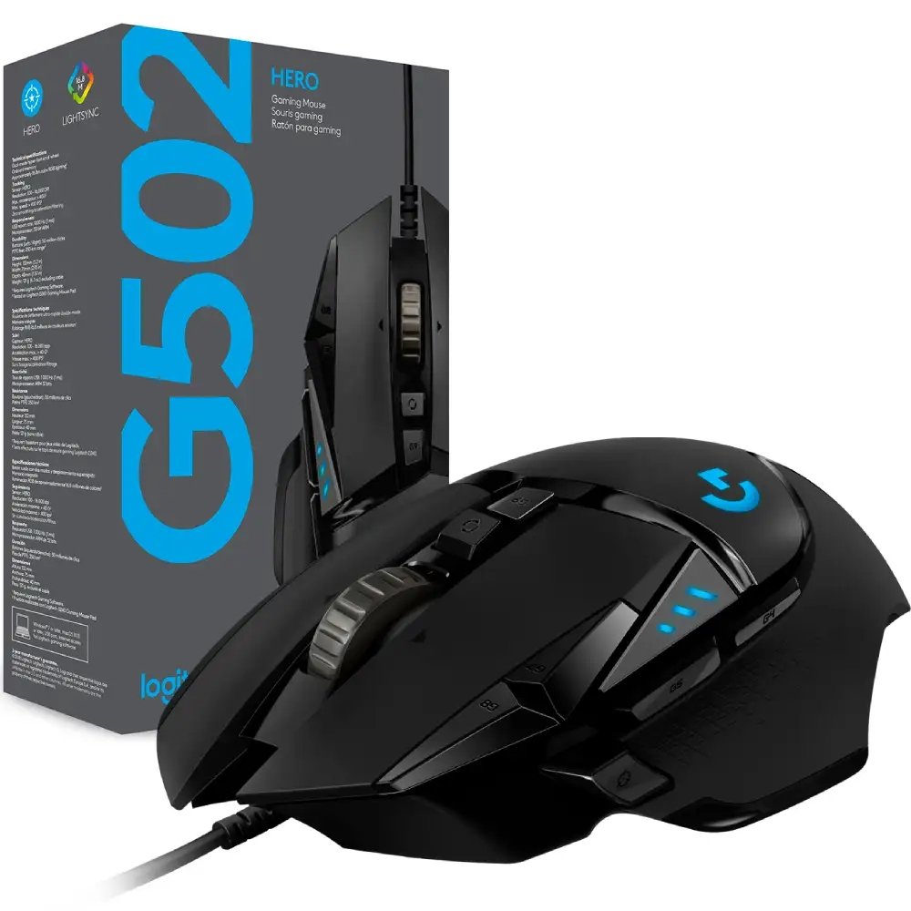 Мышь Logitech G502 Hero (910-005474) купить | ELMIR - цена, отзывы, характеристики