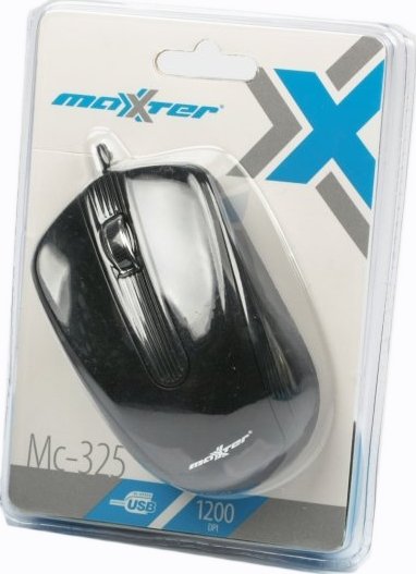 Мышь Maxxter Mc-325 USB Black купить | ELMIR - цена, отзывы, характеристики