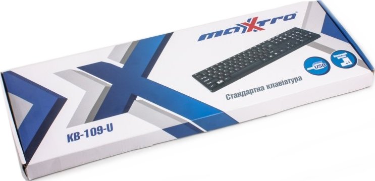 Клавиатура Maxxter KB-109-U Black USB купить | Elmir - цена, отзывы, характеристики