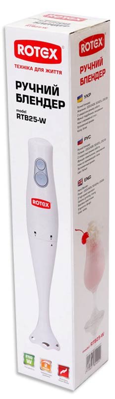 Блендер Rotex RTB25-W купить | ELMIR - цена, отзывы, характеристики