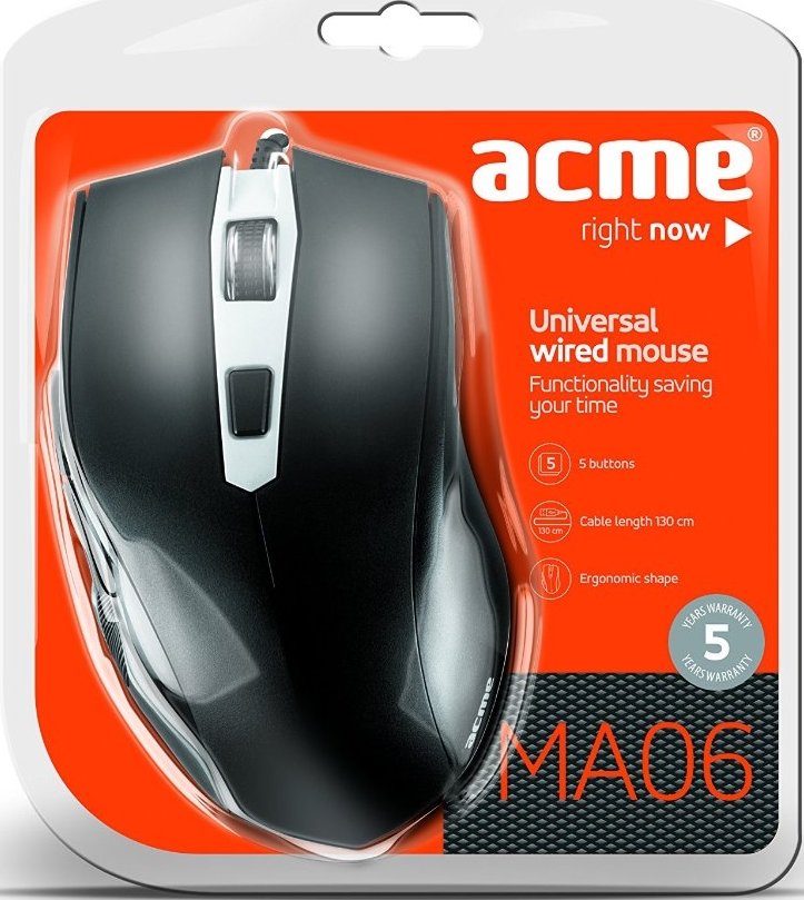 Мышь Acme MA06 Universal Wired Mouse (4770070873571) купить | ELMIR ...