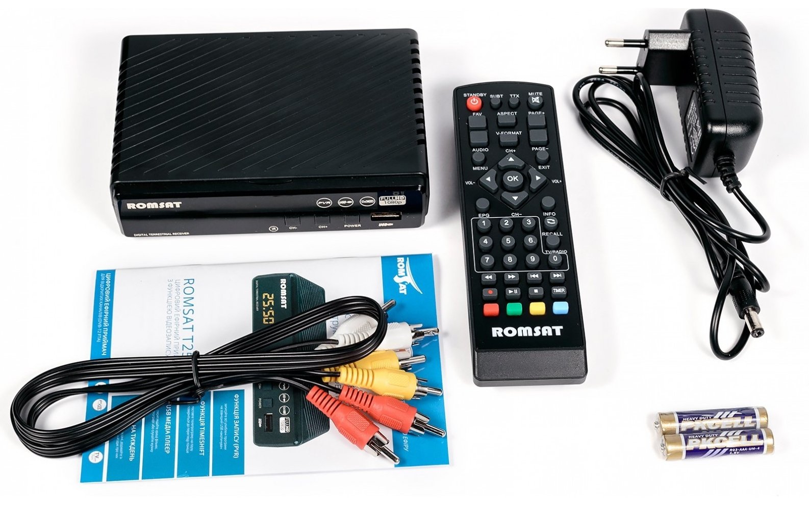 Тюнер DVB-T2 Romsat T2550 купить | ELMIR - цена, отзывы, характеристики