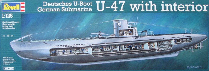 Модель Revell Немецкая подводная лодка German Submarine U-47 1:125 ...